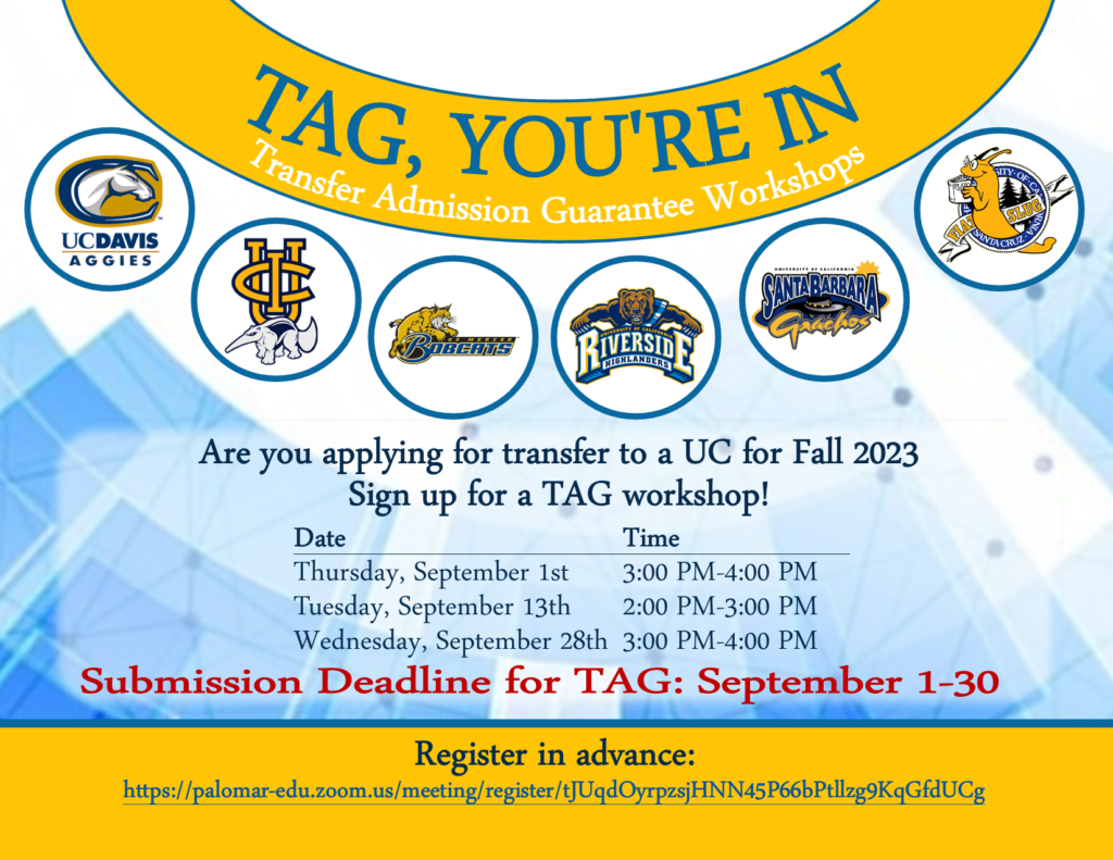 UC TAG Application Workshop – Counseling Services Division