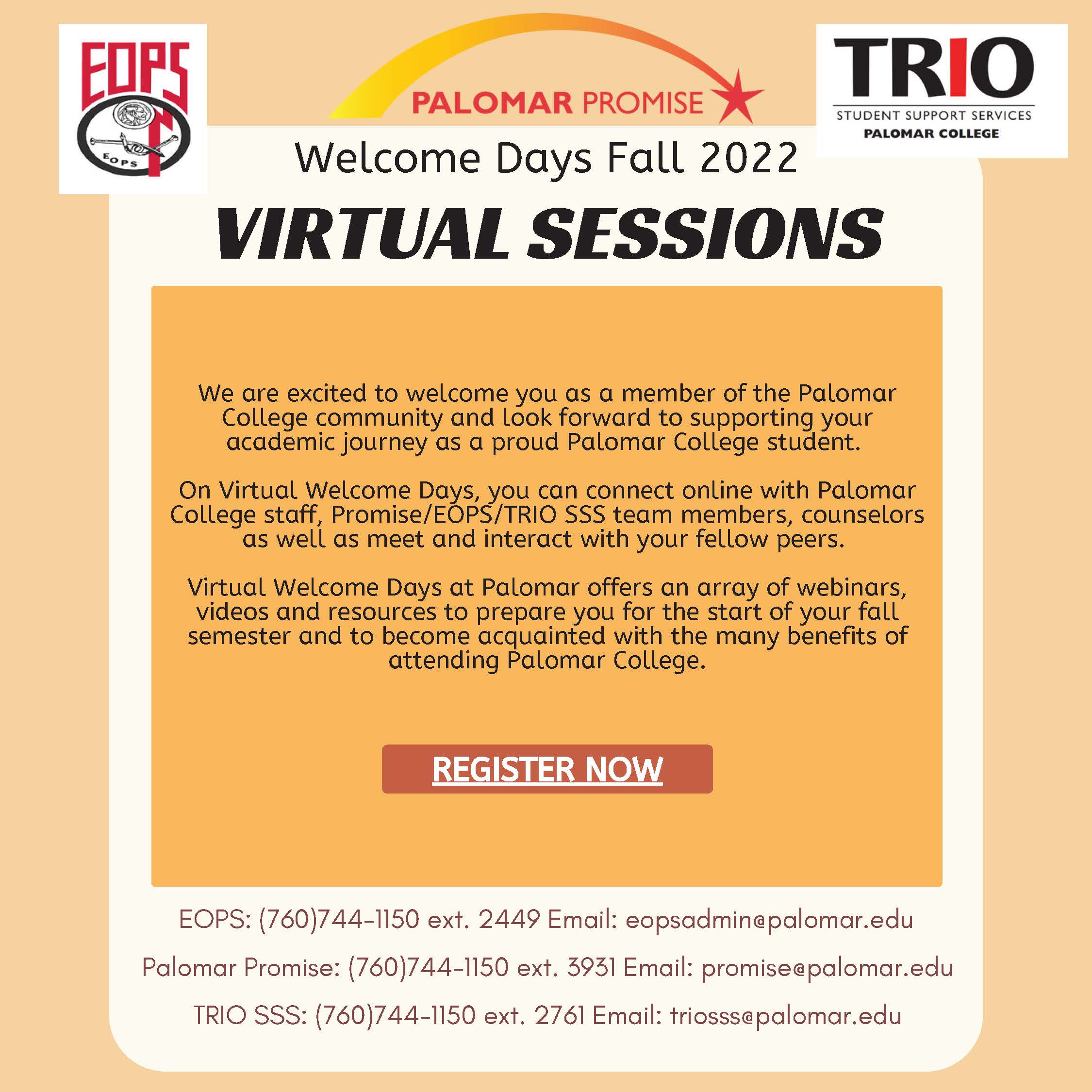 Upcoming Events and Workshops – Extended Opportunities Programs & Services