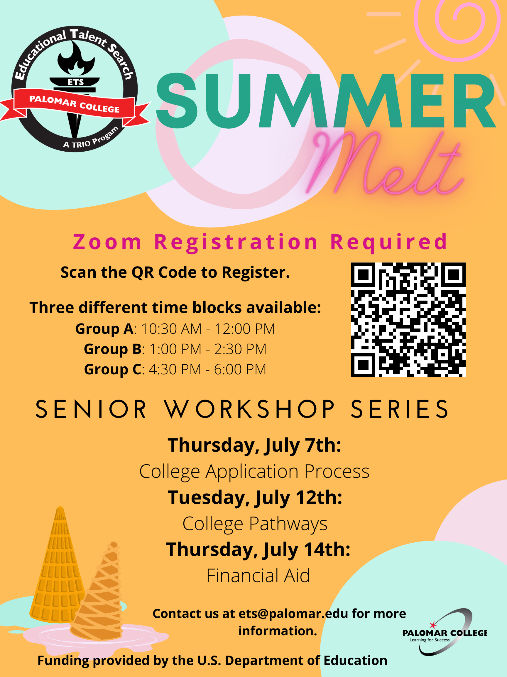 Summer Melt Workshops – Rising Seniors – Class of 2023 – Educational ...