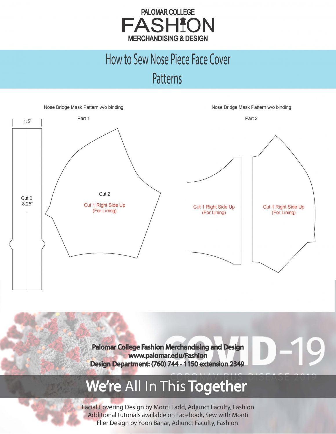 How to Make Designer Facial Covering – Fashion Merchandising and Design