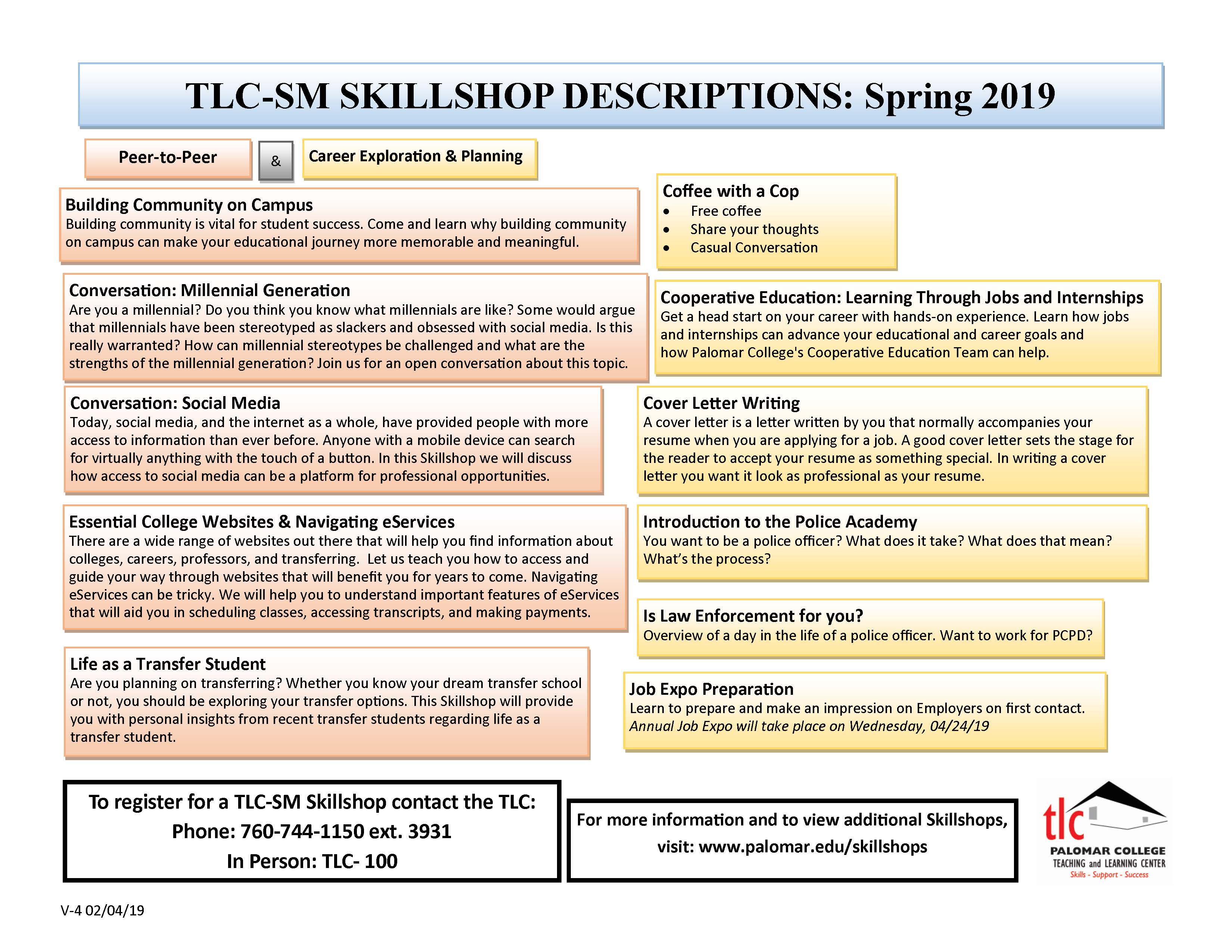 Skillshops – First-Year Experience