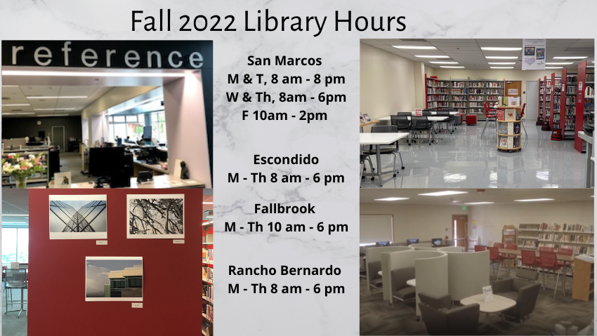 Palomar Library Homepage - Palomar College Library
