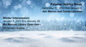 Palomar Library Homepage - Palomar College Library