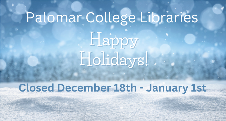 Palomar Library Homepage - Palomar College Library