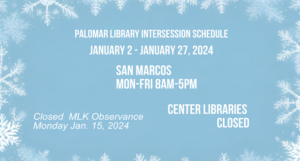 Palomar Library Homepage - Palomar College Library