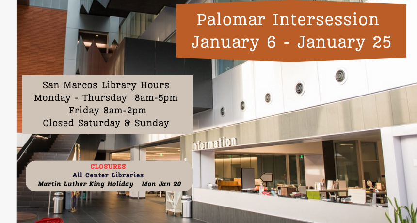 Palomar Library Homepage - Palomar College Library