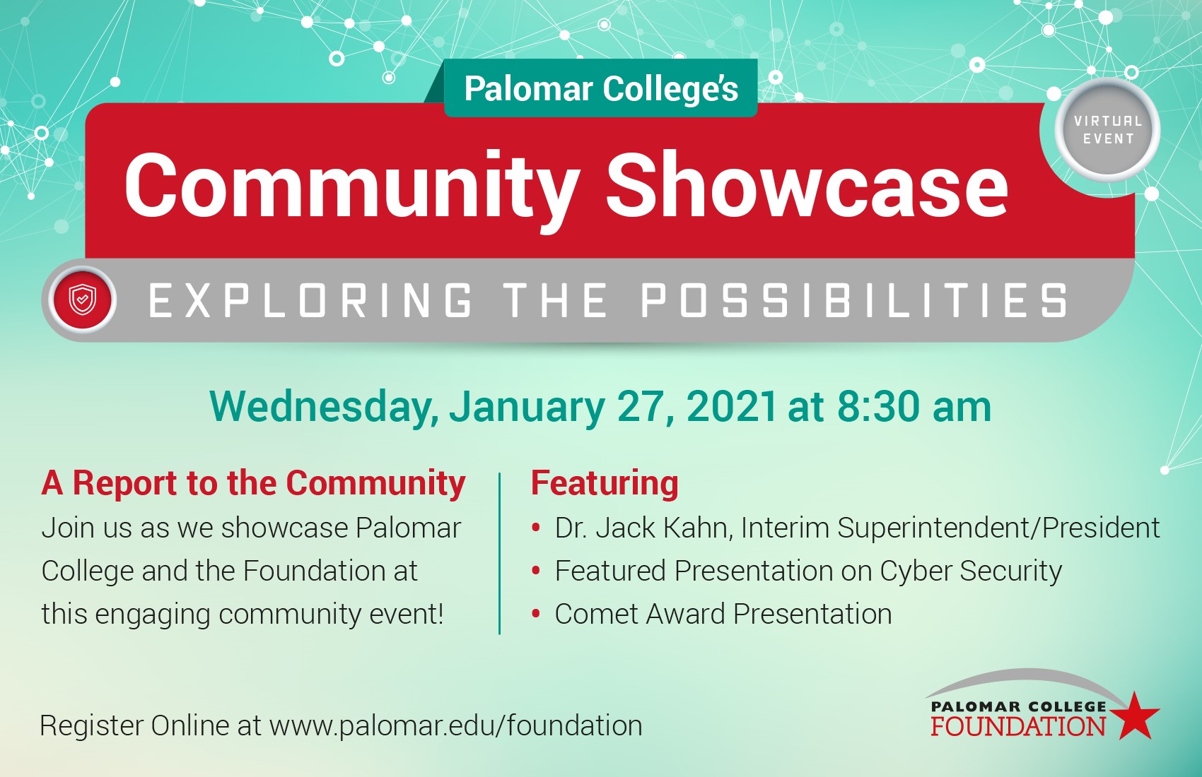 Virtual Community Showcase Set for Wednesday, January 27 - Palomar News