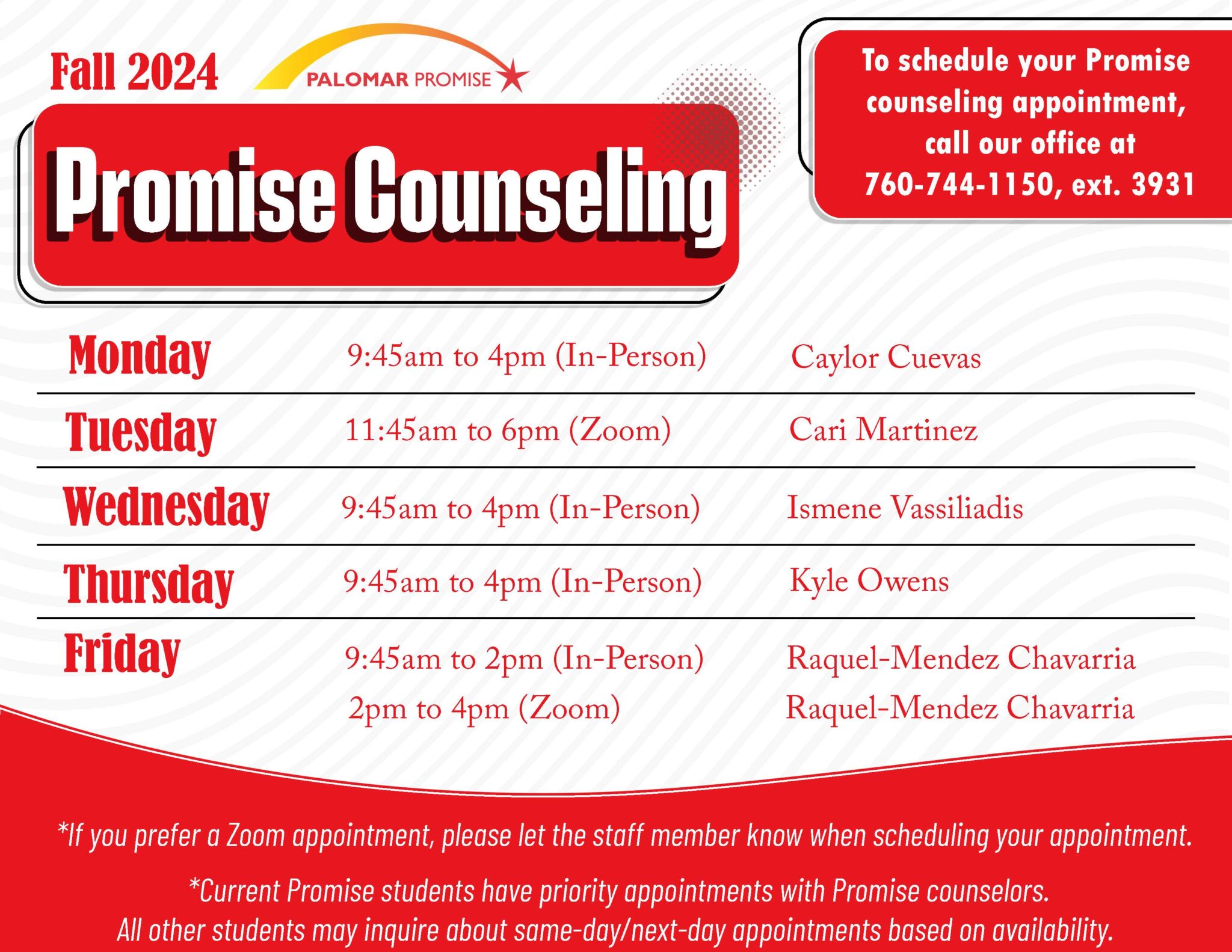 Promise Counseling – Palomar Promise