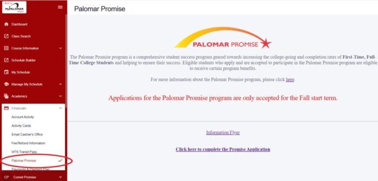 Application – Palomar Promise