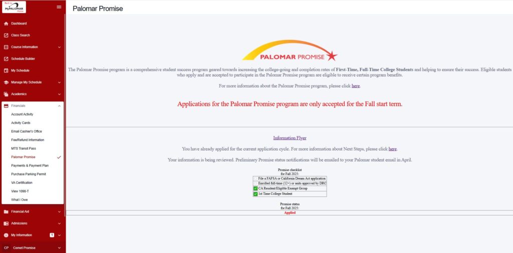 Palomar Promise