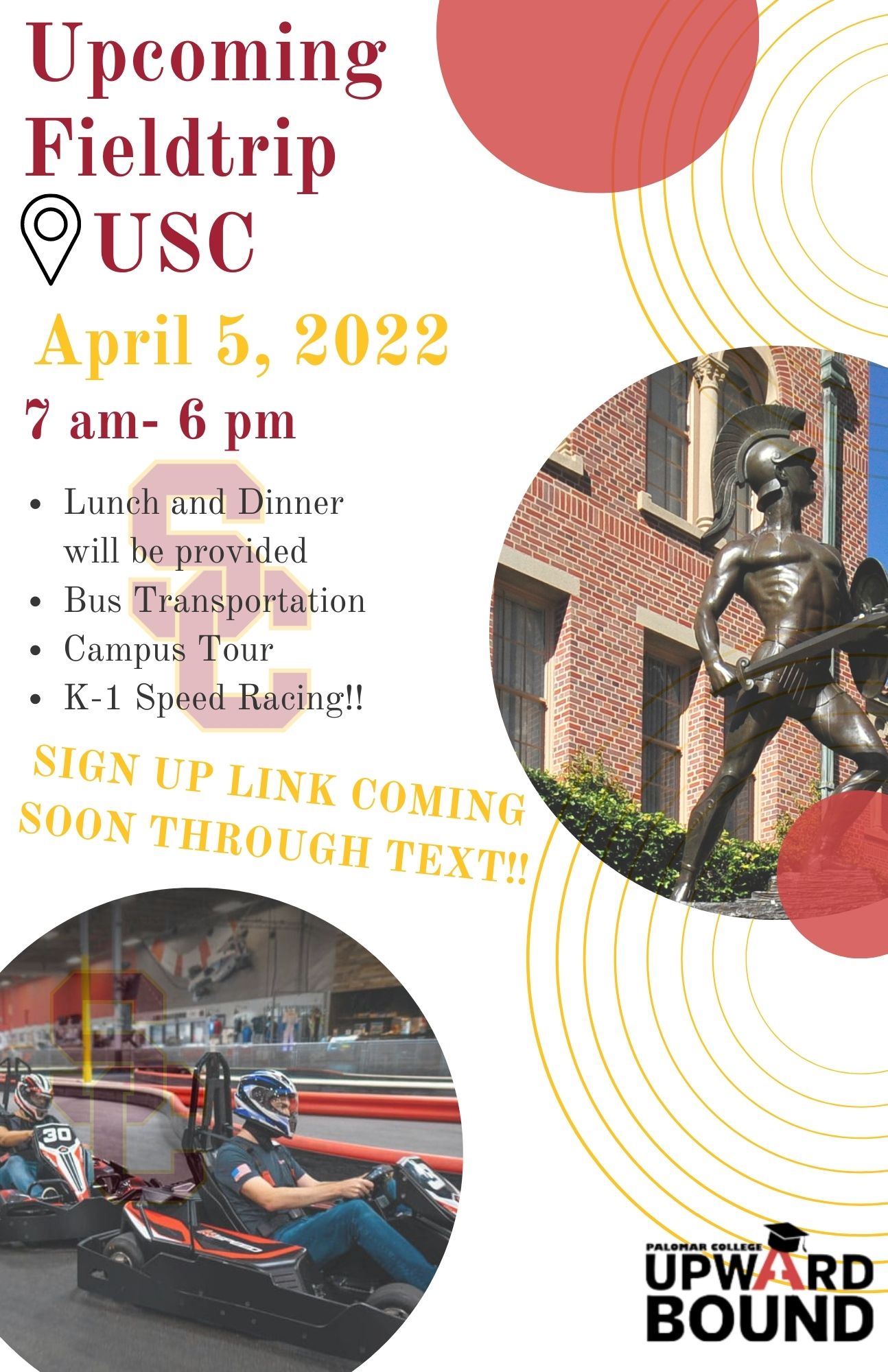 USC Field Trip Flyer – TRIO Upward Bound