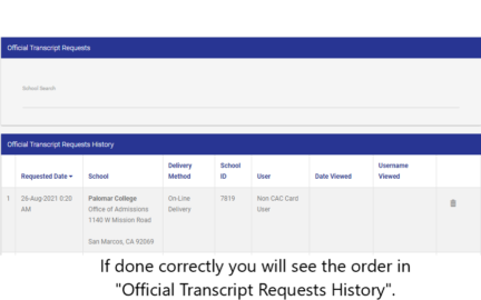 Transcripts - Veterans Services