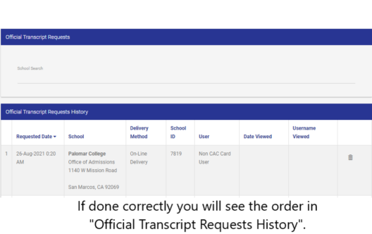 Transcripts - Veterans Services